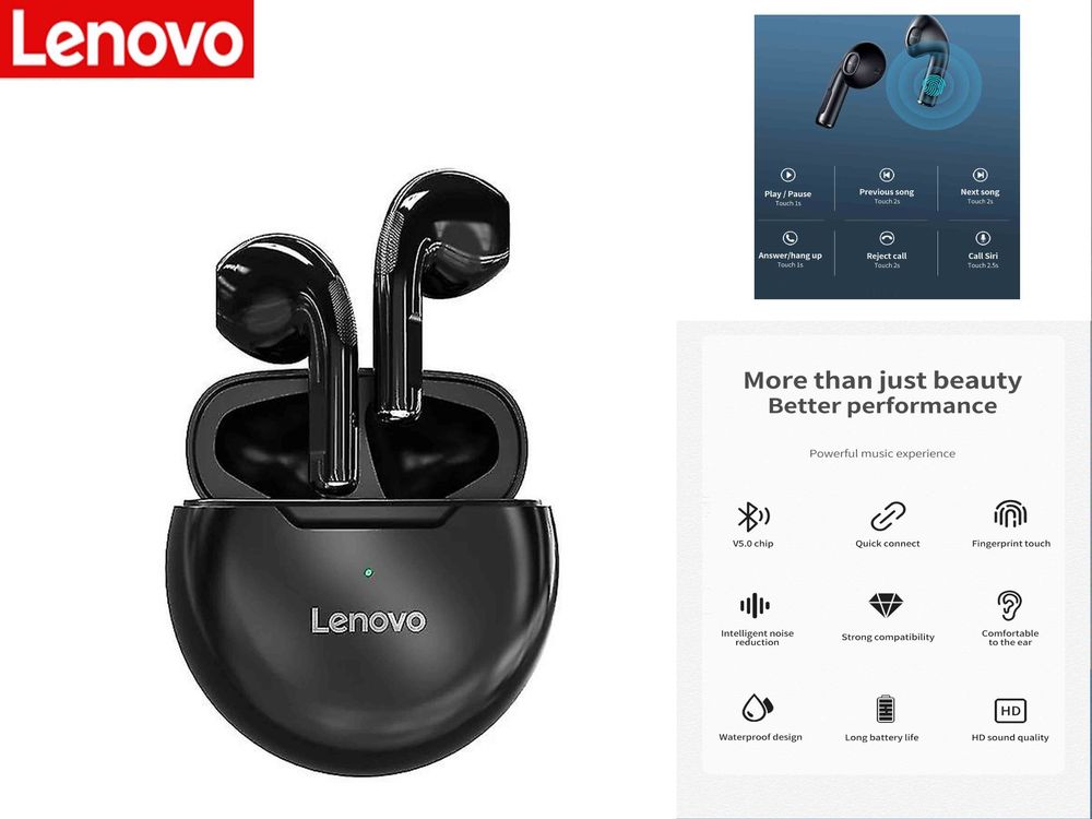 Lenovo HT38 TWS Headphones (Black) (Gebraucht) in moosseedorf für CHF ...