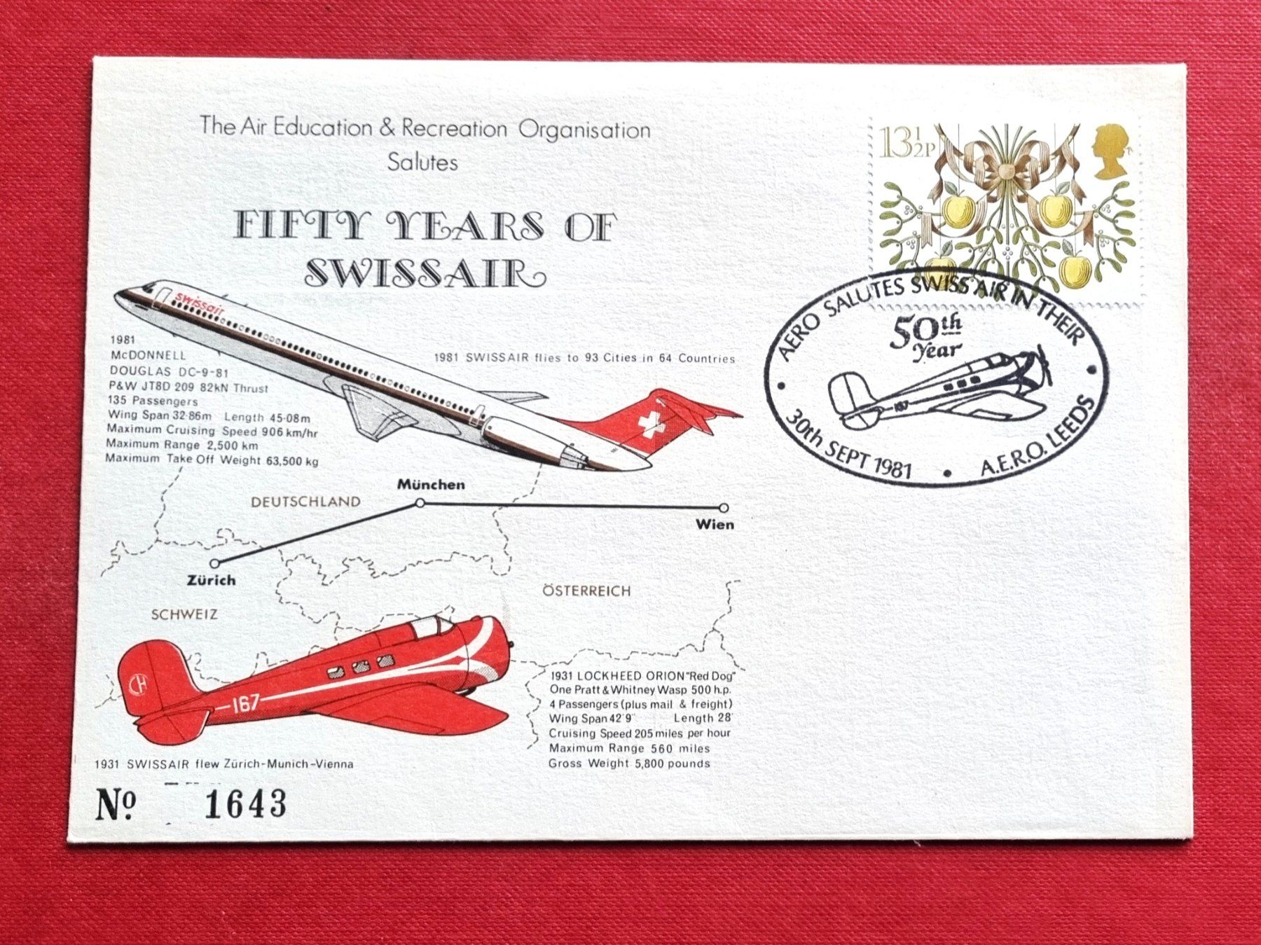 Fifty Years of SWISSAIR - No 1643 - Aero Leeds - 1981 (Gebraucht) in ...
