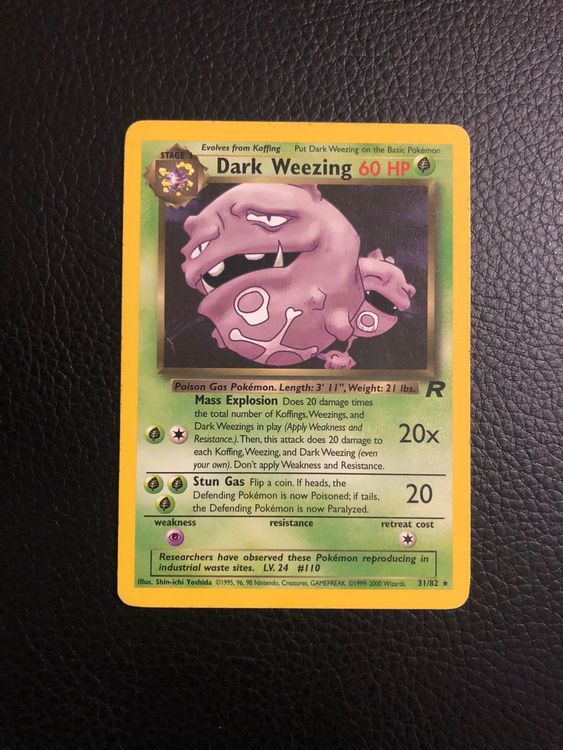 Team Rocket Dark Weezing rare 31/82 Ab 1 (Gebraucht) in Paradiso für ...