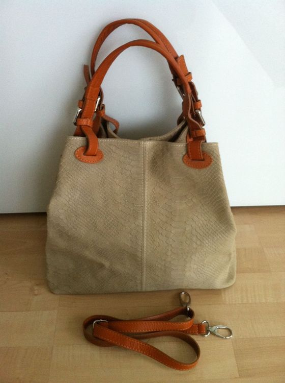 🤩LEDER-TASCHE MIT SCHLANGEN OPTIK BEIGE NEU (Neu (gemäss Beschreibung)) in Olten für CHF 80 ...