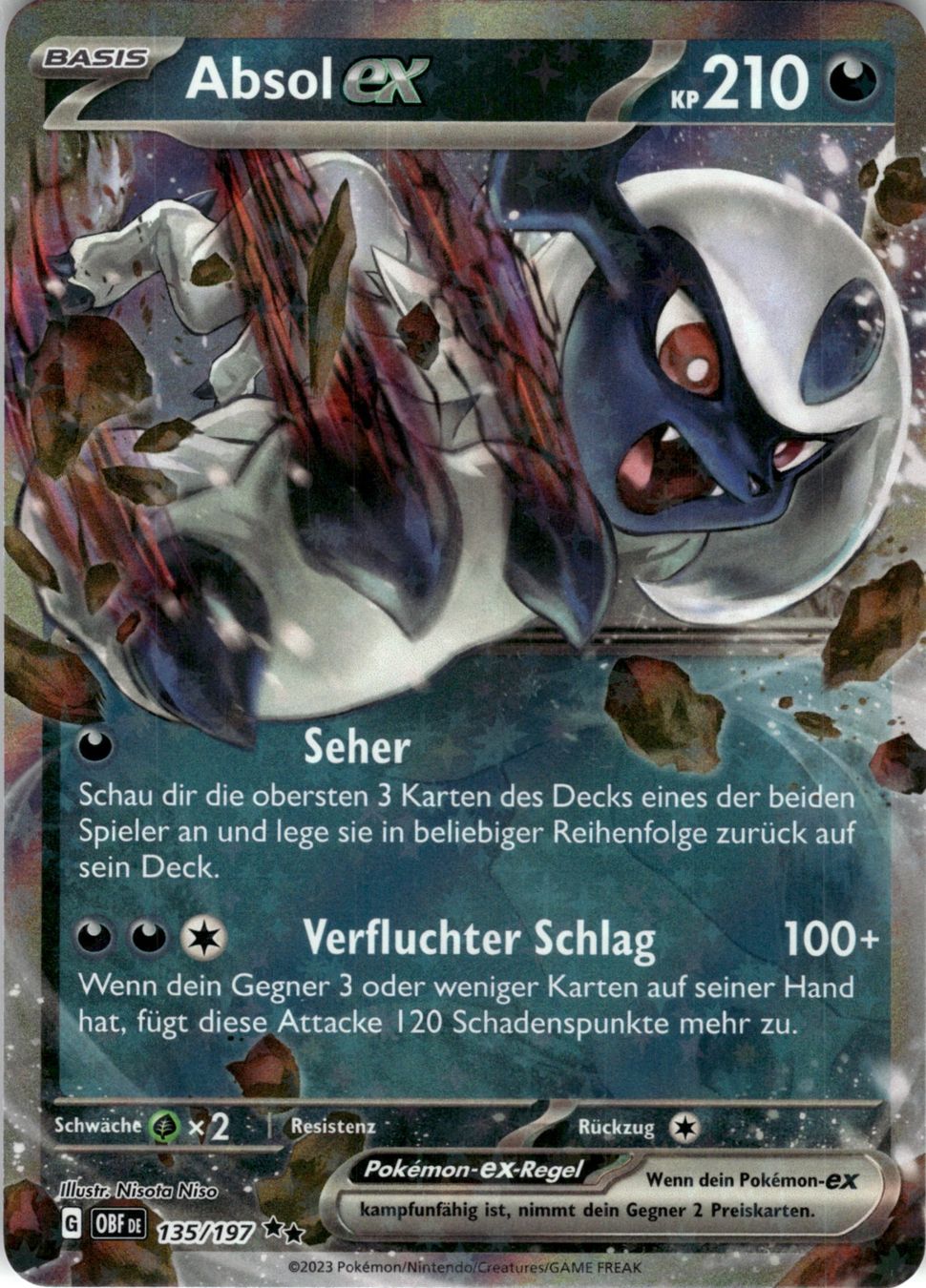 Absol ex 135/197 Obsidianflammen NM Pokemon TCG (Gebraucht) in Zürich ...