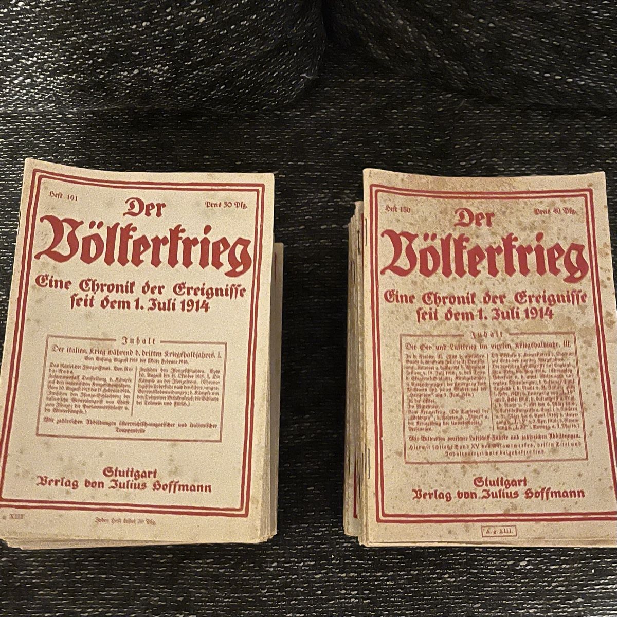 Der Völkerkrieg seit 1914 - 99 Hefte (Gebraucht) in Schwyz für CHF 20 – mit Lieferung auf ...