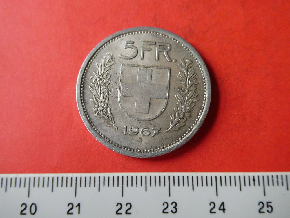 Schweiz 1967, 5 Franken - Silber | Kaufen auf Ricardo