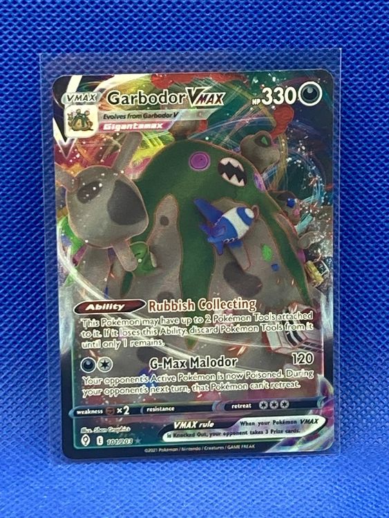 Pokemon EVOLVING SKIES / Garbodor VMAX 101 / 203 EN (Neu (gemäss ...