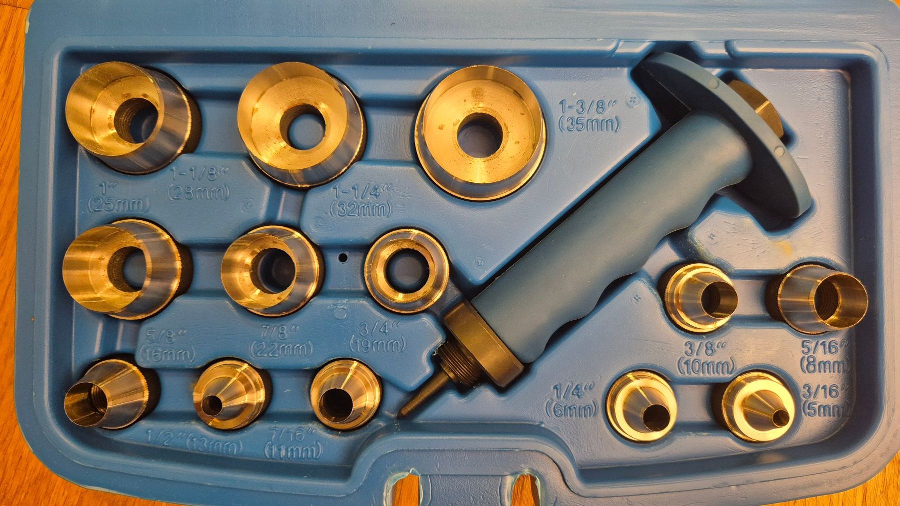 Locheisen-Stanz-Set BGS, Werkzeugkoffer komplett 13-teilig (Neu und ...