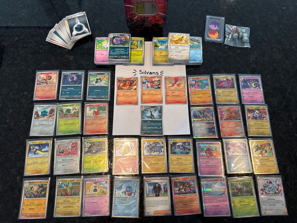 Pokemon 384 Karte XXL Set Deutsche Sammlung glänzende Karten (Neu ...