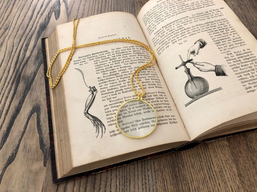 Monokel Lupe an Kette Vergrösserungsglas | Kaufen auf Ricardo