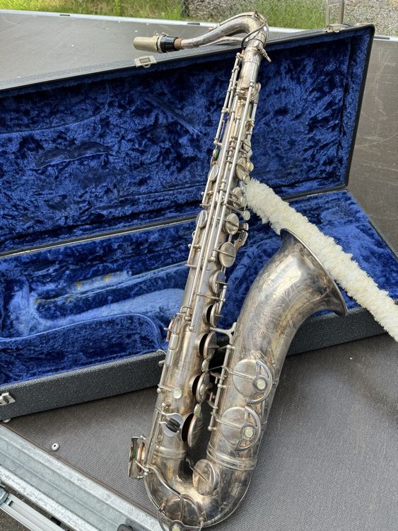 Saxophon, Strasser Marigaux Paris, versilbert,Antik, komplet | Kaufen ...