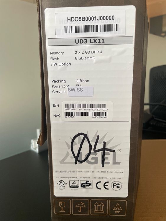 IGEL UD3 LX11 Workspace (Gebraucht) in Zürich für CHF 34 – mit Lieferung auf Ricardo kaufen