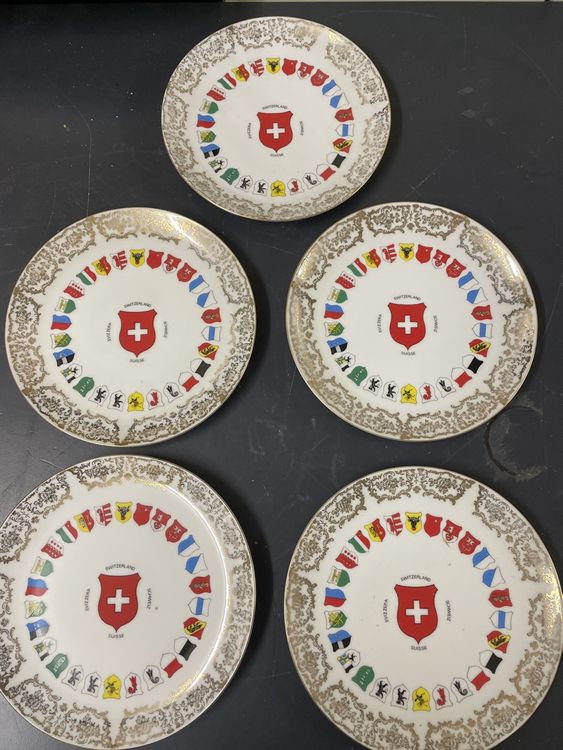 Teller Wand Souvenier Schweiz 5 Stk. (Neu (gemäss Beschreibung)) in ...