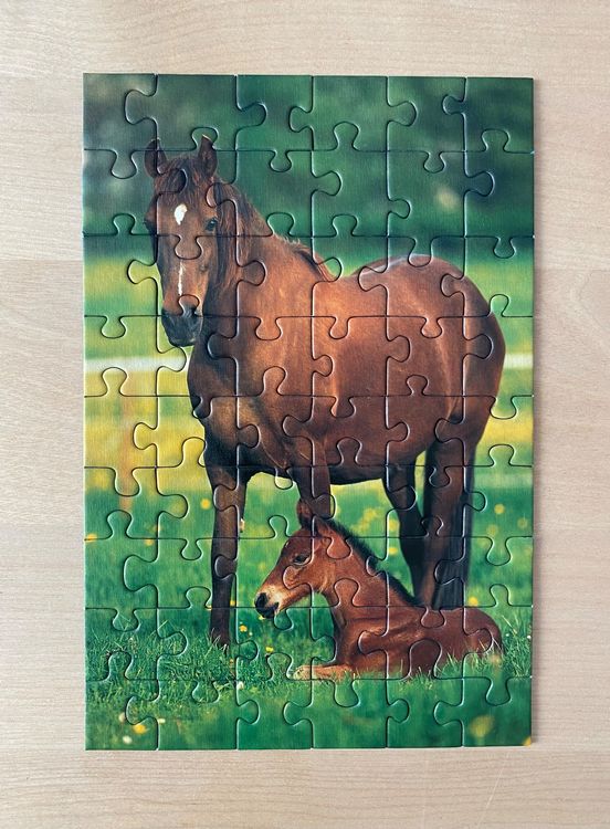 Mini-Puzzle 54 Teile - Pferd mit Fohlen - Ravensburger | Kaufen auf Ricardo