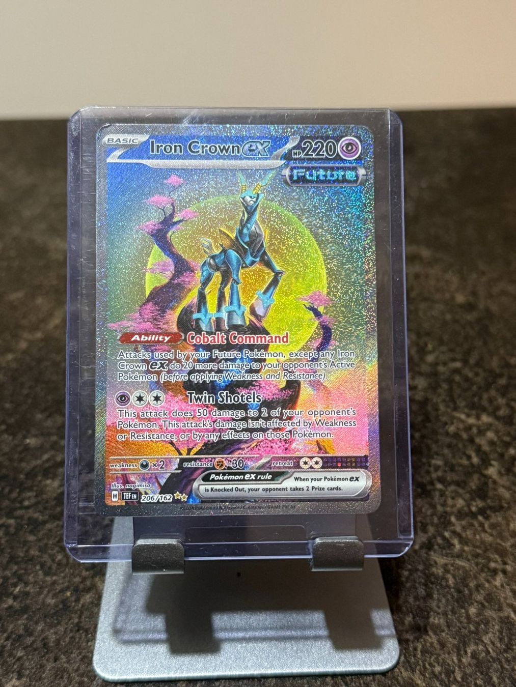 Pokémon Iron Crown ex 206/162 SIR Eng 2024 NM (Neu (gemäss Beschreibung ...