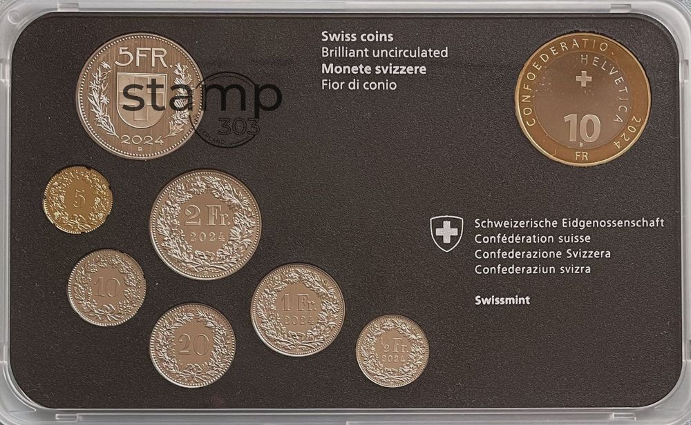 Schweizer Münzsatz 2024 Stgl *TOP* NEU (Neu und originalverpackt) in Eggersriet für CHF 62 – mit ...