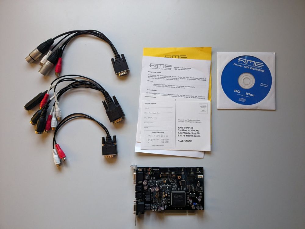 RME Hammerfall HDSP 9632 32-Kanal 24-Bit/192kHz PCI Card (Gebraucht) in ...