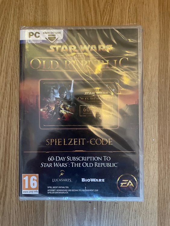 Star Wars The Old Republic Spielzeit - Code 60 Tage (Neu und ...