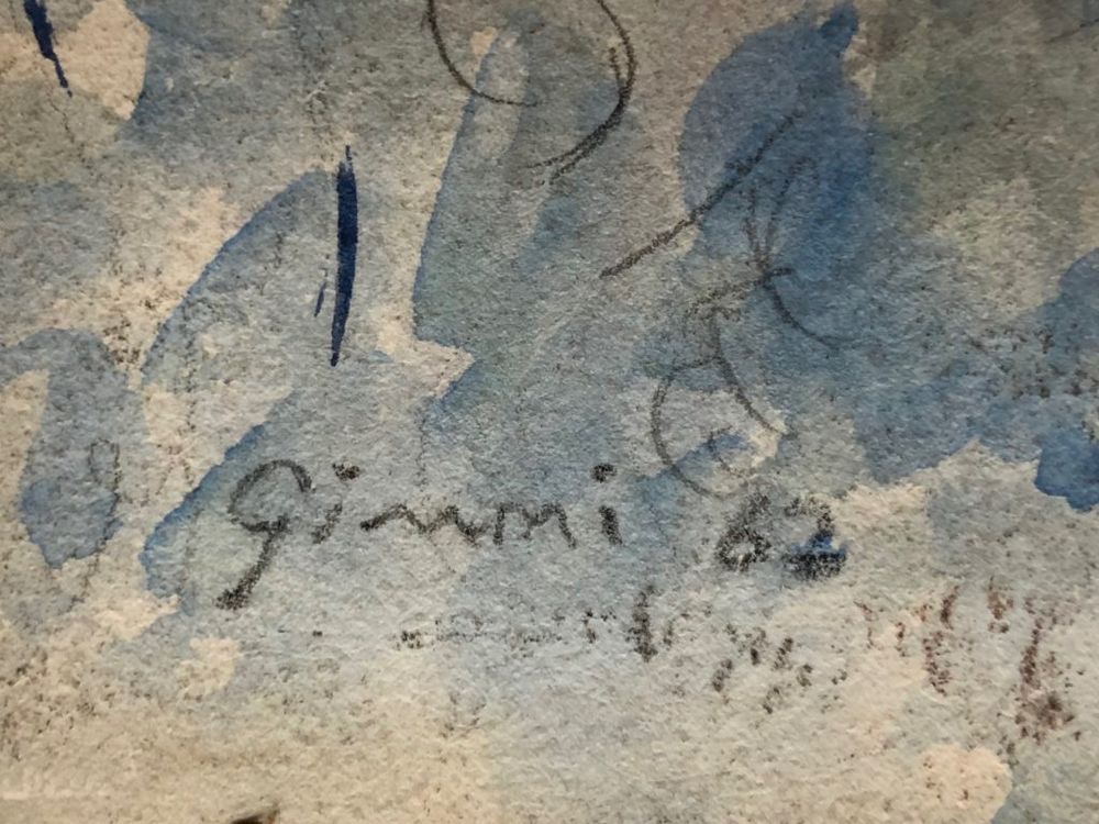 GIMMI, Wilhelm - Originales Aquarell von Wilhelm Gimmi (Gebraucht) in ...