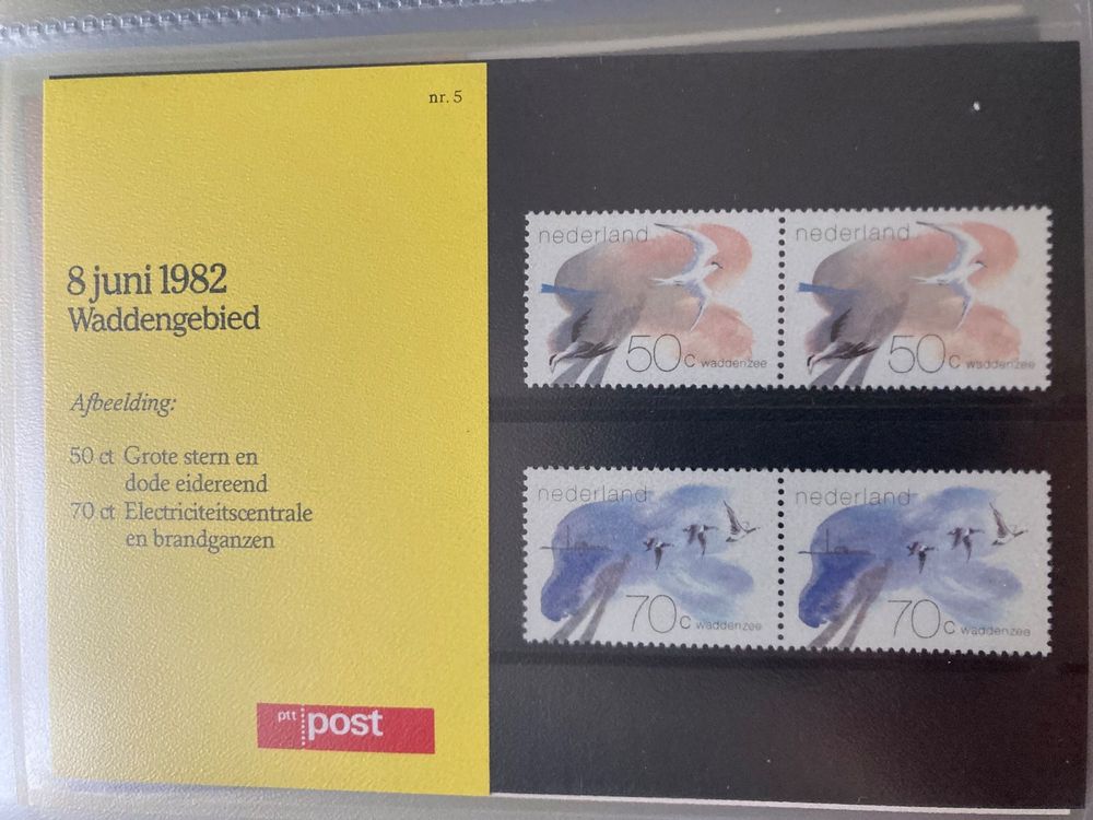 PTT MAPJES NIEDERLANDE 1982 NR.5** WATTENMEER (Neu (gemäss Beschreibung ...