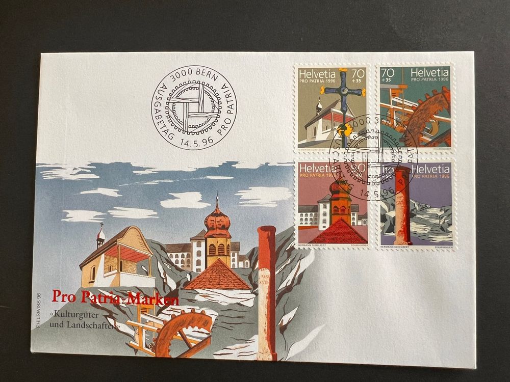 FDC Brief 1996 Pro Patria Philswiss Spezialcouvert (P892) | Kaufen auf Ricardo