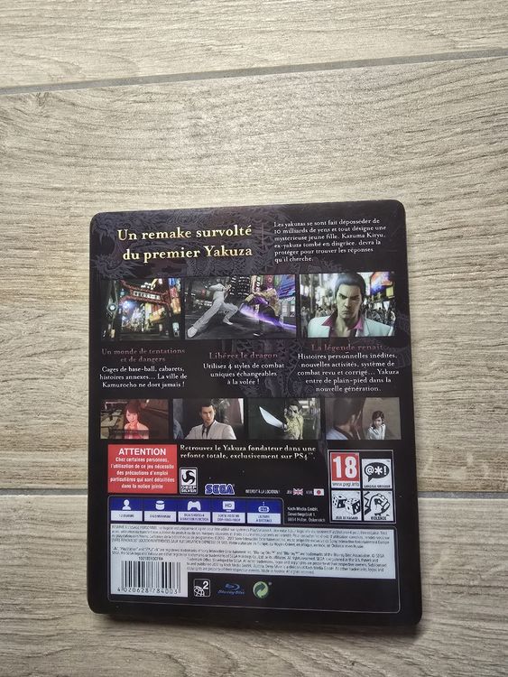 Yakuza Kiwami PS4 Steelbook Edition - Comme neuf!🔥 (Neuf (Voir ...