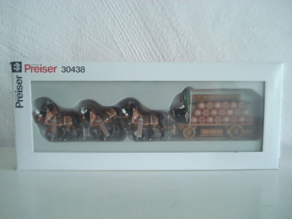 Preiser H0: Brauereiwagen "Spatenbräu", sechsspännig, OVP | Kaufen auf ...