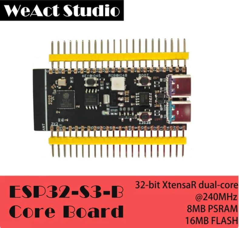WeAct ESP32-S3-N16R8 Core Board (Micropyton Support) | Kaufen auf Ricardo WeAct ESP32-S3-N16R8 Core Board (Micropyton Support) | Kaufen auf Ricardo
