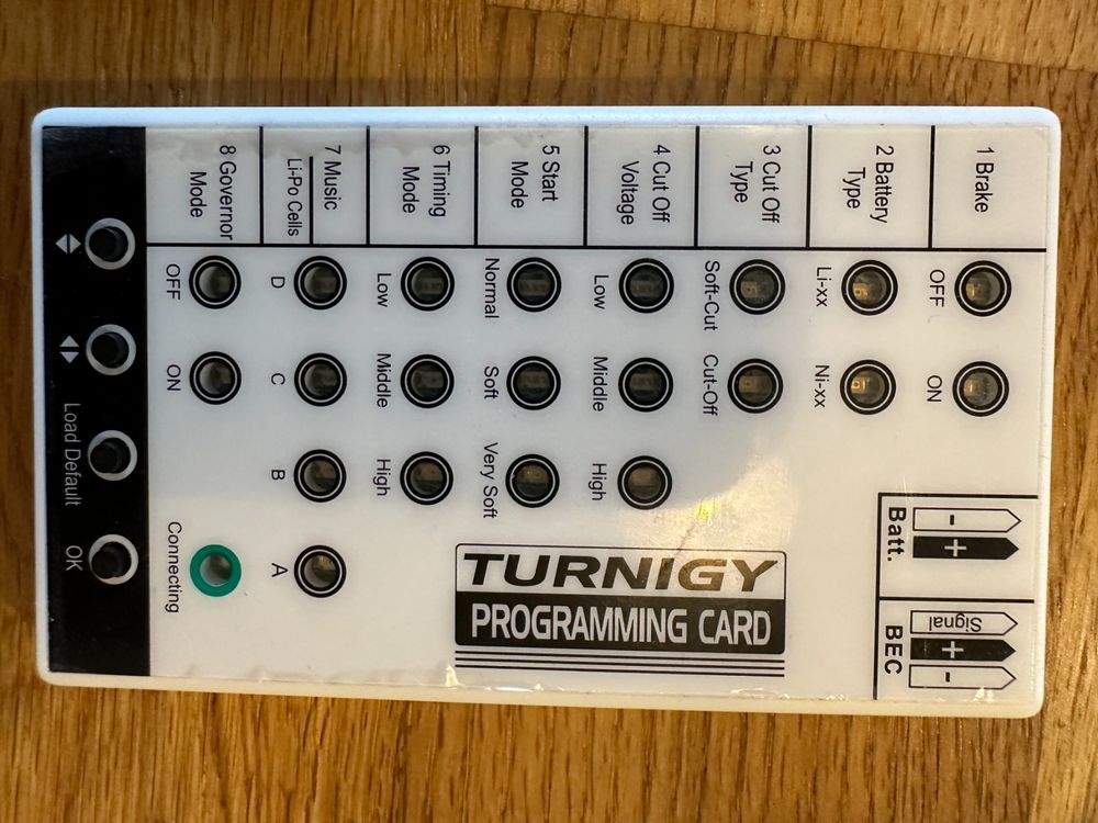 2x Turnigy ESC Programming Card RC FPV Drone | Kaufen auf Ricardo
