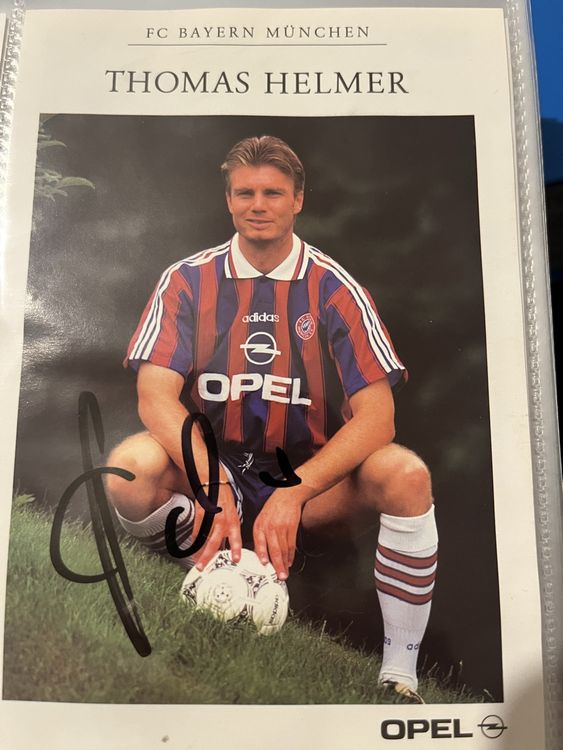 Original Autogrammkarte Thomas Helmer FC Bayern München (Gebraucht) in Widnau für CHF 7 – mit ...