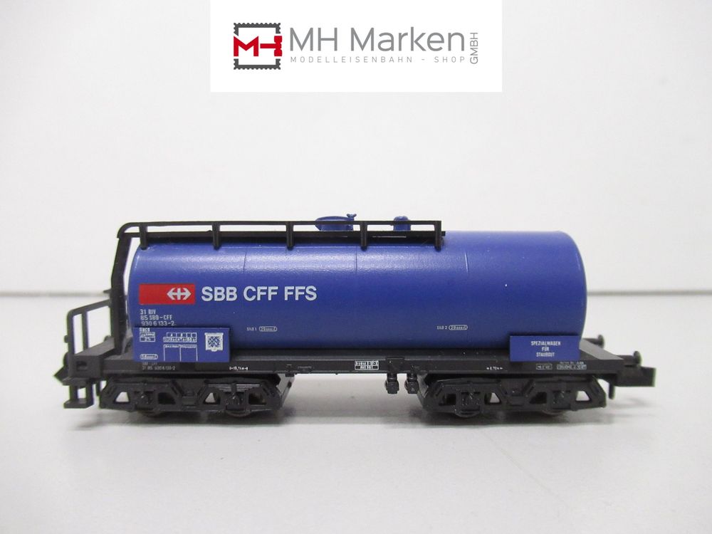 Minitrix 13690 Kesselwagen SBB CFF FFS Schweiz Spur N blau (Gebraucht ...