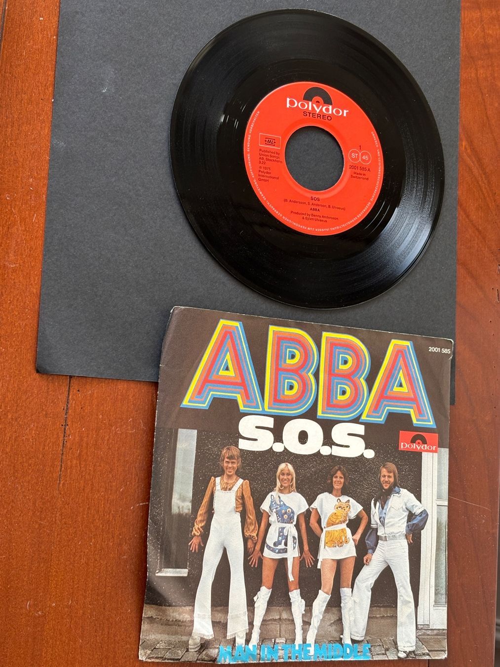 ABBA 1975 single S.O.S. / Man in The Middle Vinyl polydor (Gebraucht ...