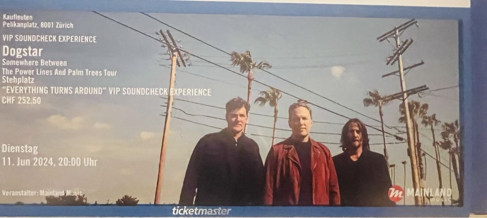 DOGSTAR VIP Soundcheck mit KEANU REEVES 1X | Kaufen auf Ricardo