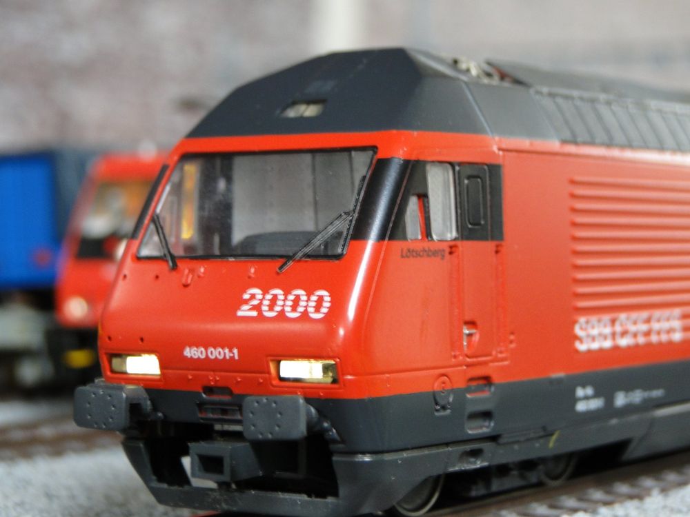 Roco E-Lok 43655 SBB Re 460 + 6 EC-Wagen HO/DC/DIGITAL (Gebraucht) in ...