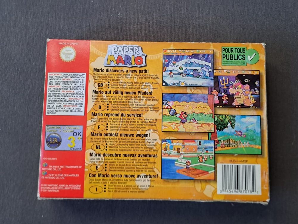 Paper Mario – Nintendo 64 | Sehr selten | Top Zustand Ab 1.- (Gebraucht ...