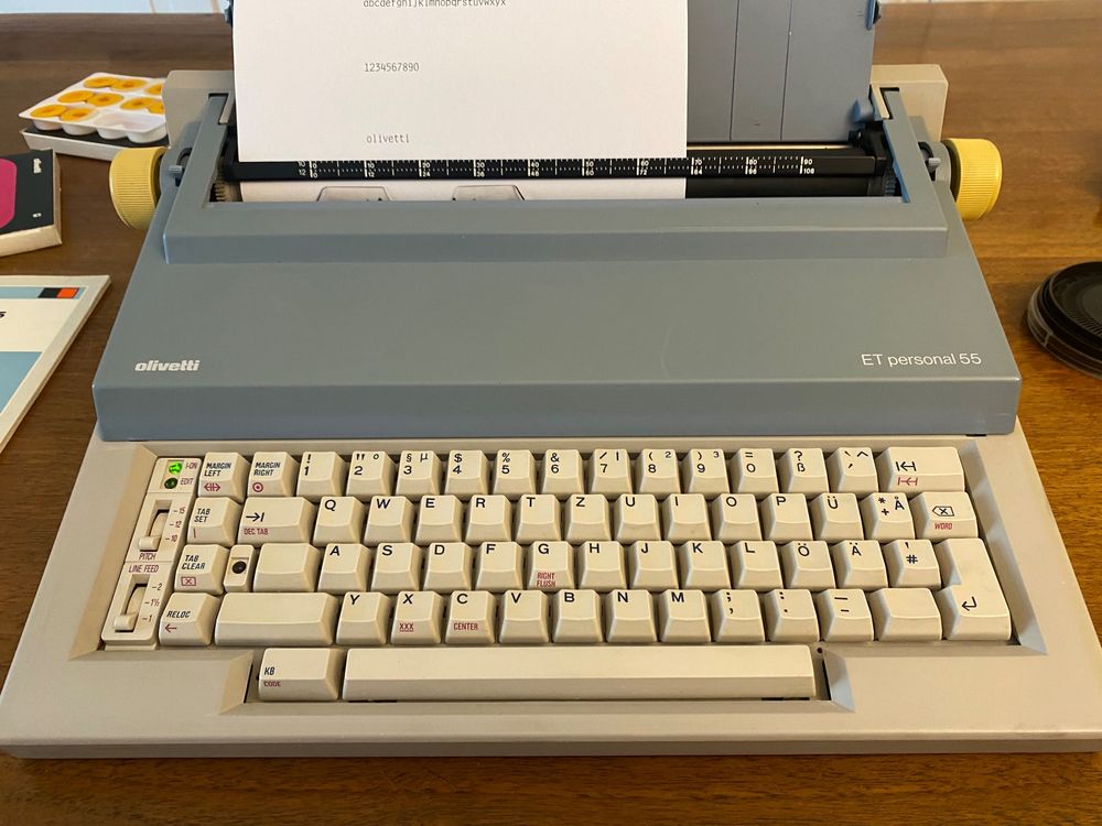 Olivetti ET personal 55; tragbare elektr. Schreibmaschine (Gebraucht ...
