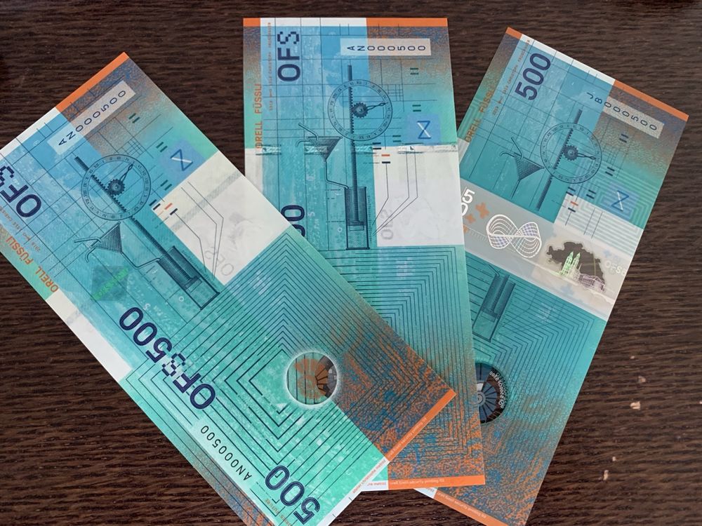 Sammlung 5 x Schweizer test-Banknoten. | Kaufen auf Ricardo