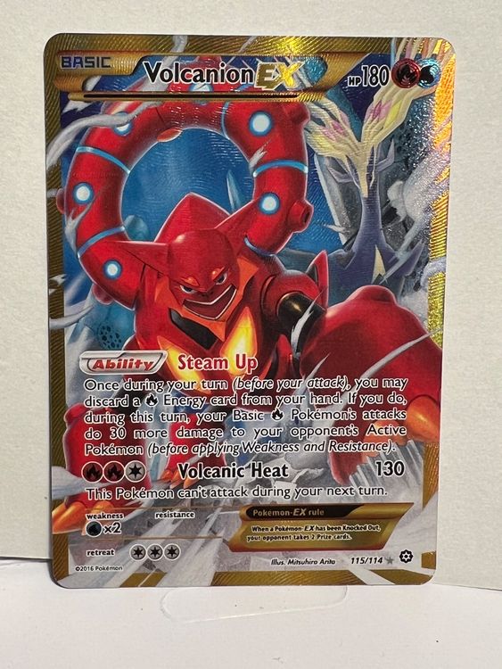 Volcanion EX Full Art secret 115/114 Pokémon Carte Karte | Kaufen auf Ricardo