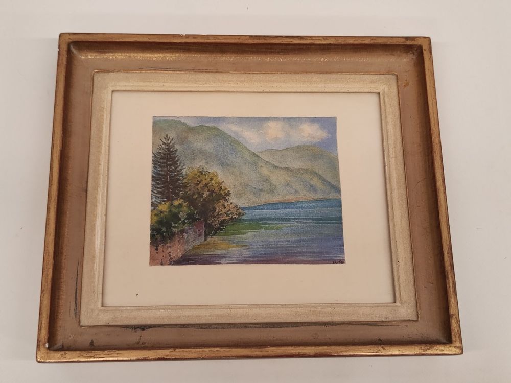 Gemälde Aquarelle Landschaft A. Sch. 26x30cm | Kaufen auf Ricardo