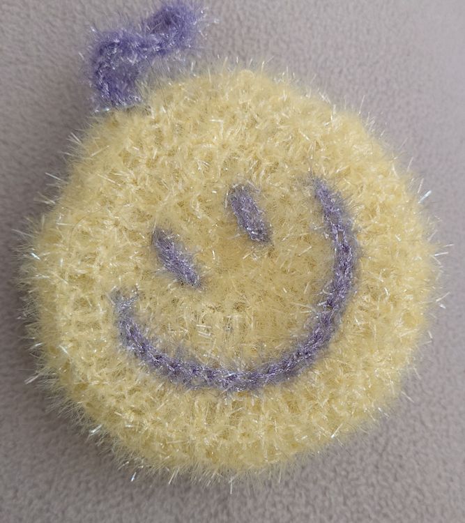 Handmade Crochet Smiley Face Dish Scrubber - Eco Friendly! (Neu (gemäss ...