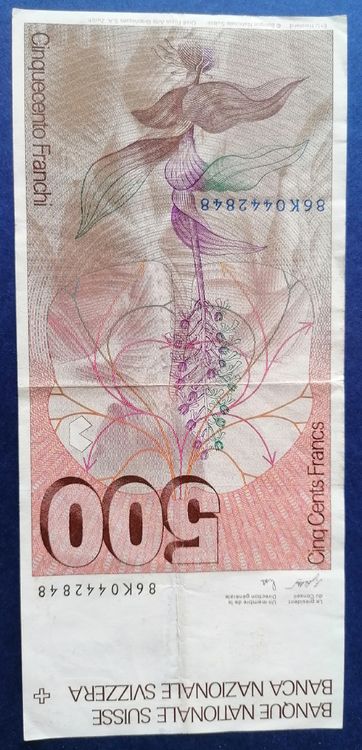 CHF 500.- Banknote (A. von Haller) | Kaufen auf Ricardo