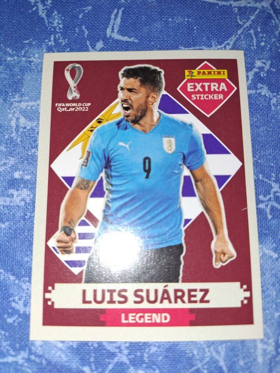 Panini WM 2022 Extra Sticker Luis Suarez Base Edition (Neu (gemäss Beschreibung)) in Aefligen ...