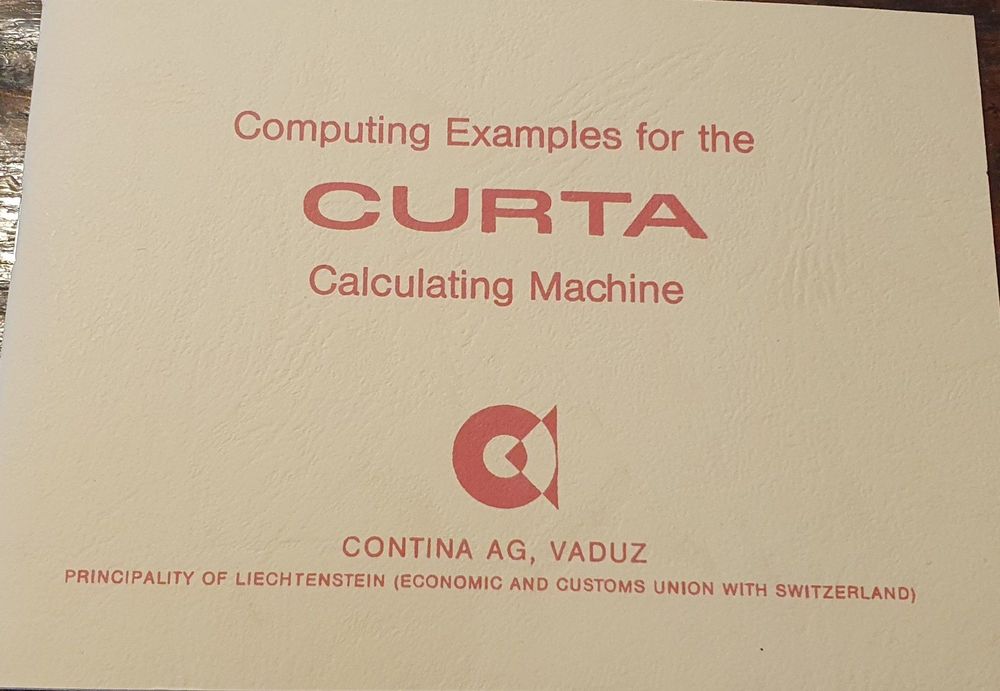 Computing Expl. for the Curta Calculating Machine | Kaufen auf Ricardo