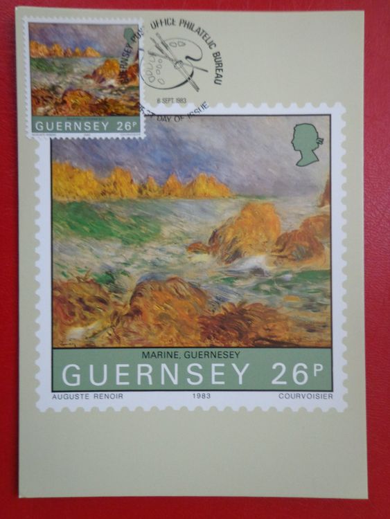 Maximumkarte MK 1983 Guernsey GEMÄLDE Grossbritannien (Neu (gemäss Beschreibung)) in Le Locle ...