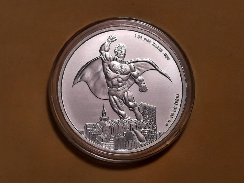 Samoa 5 Dollars Superman 2023 1 Unze Silber 999.0 (Neu und ...