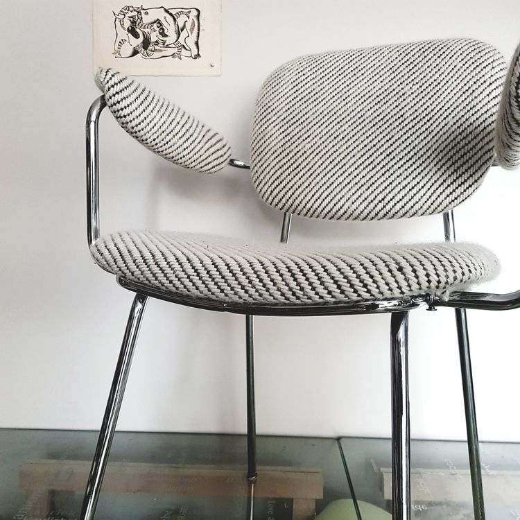 Chaise industrielle en métal chromé - Design Vintage (D'occasion) à ...