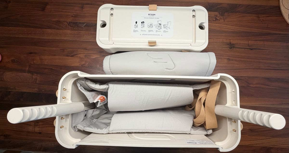 Stokke Jetkids Bedbox Reisebett/Koffer beige (Neu und originalverpackt ...