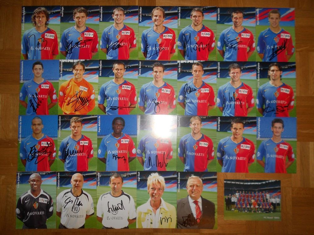 FC BASEL FCB AUTOGRAMMKARTEN 2005-2006 (Gebraucht) in Luzern für CHF 19 ...