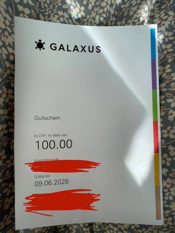 Galaxus Gutschein 100.- | Kaufen auf Ricardo