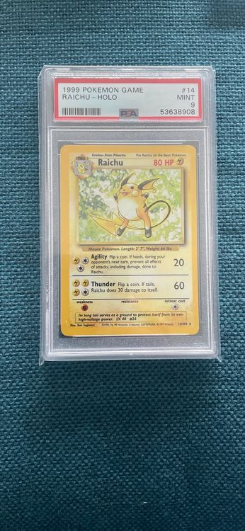 Pokemon Raichu PSA 9 Holo (Neu und originalverpackt) in Buchs AG für ...