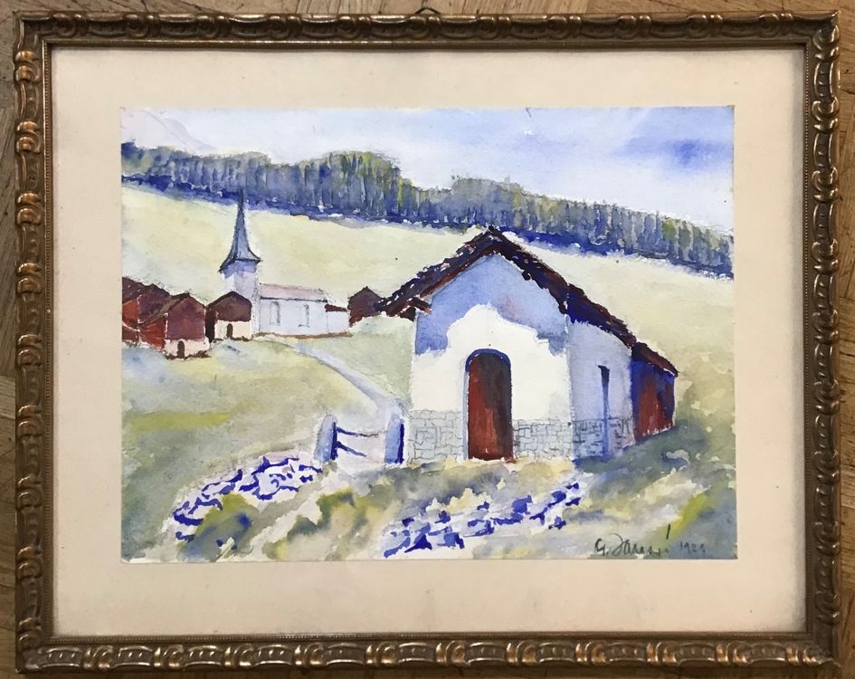 Antike Landschaft Aquarell Unleserlich Signiert (Gebraucht) in Root für CHF 5 – mit Lieferung ...