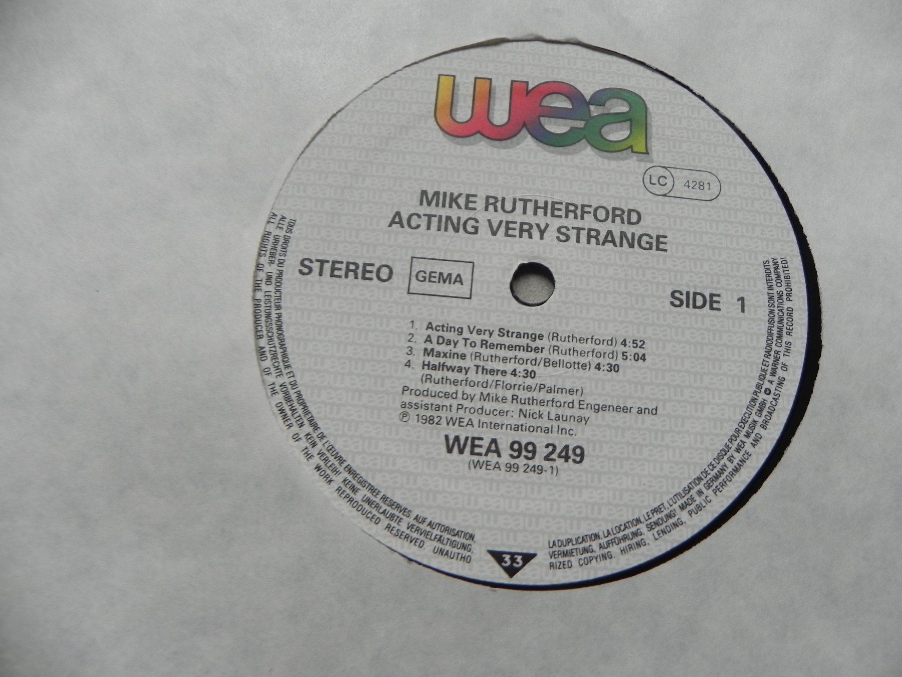 LP Brit. Pop Rock Mike Rudherford Genesis & the Mechanics (Gebraucht ...