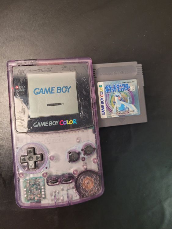 Gameboy Color Transparent purple + Pokémon Silver Japan | Kaufen auf ...